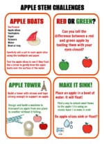 Apple Science Experiments and STEM Challenges
