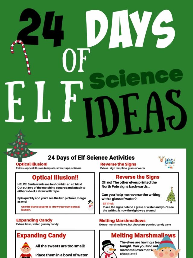 24 Easy Elf Science Activities - Science Experiments for Kids