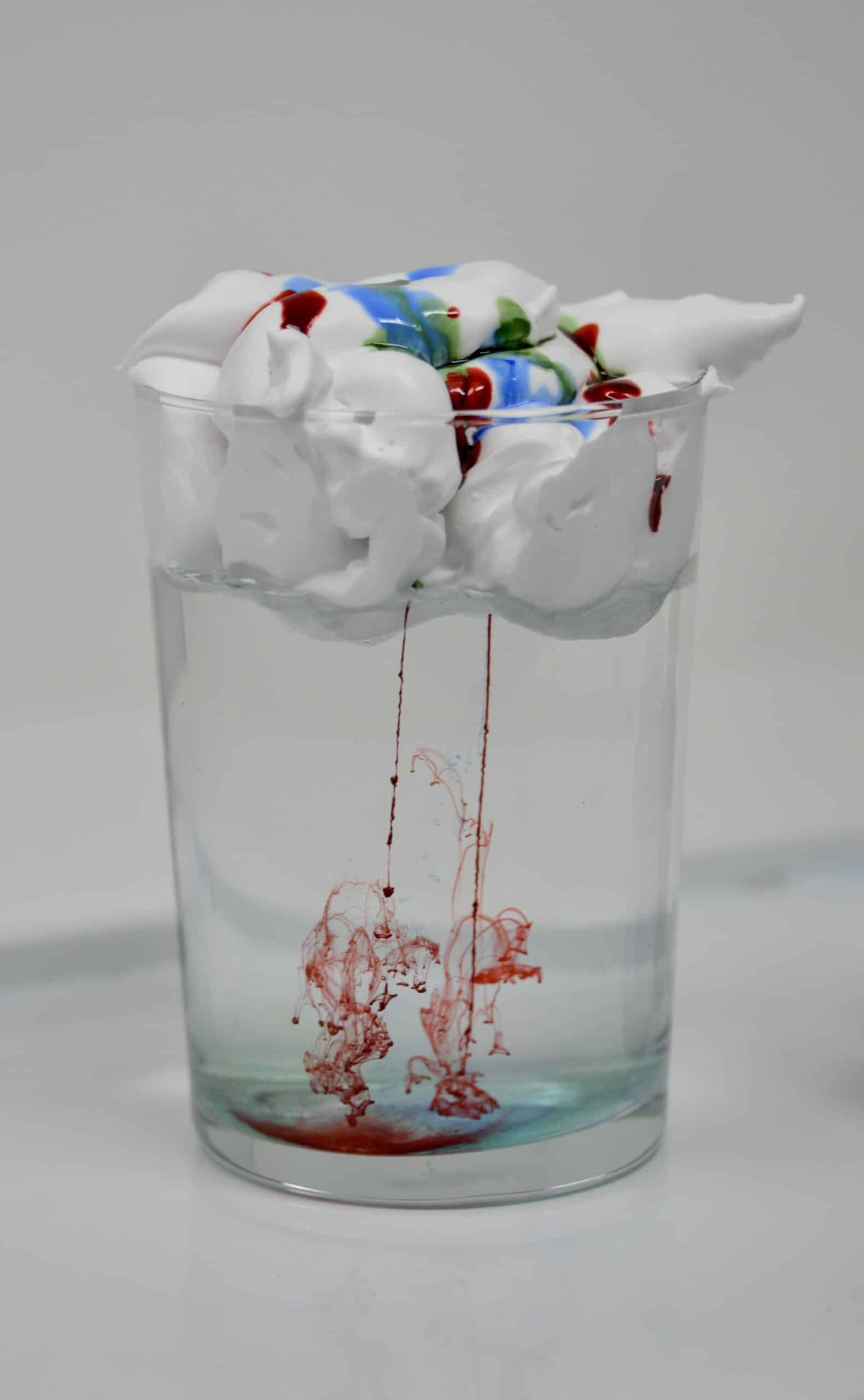 How to make a rain cloud in a jar