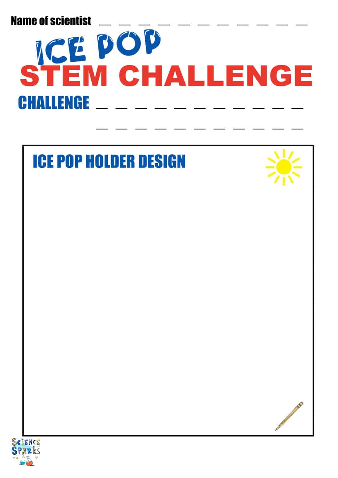 FREE STEM Challenge Templates for Kids