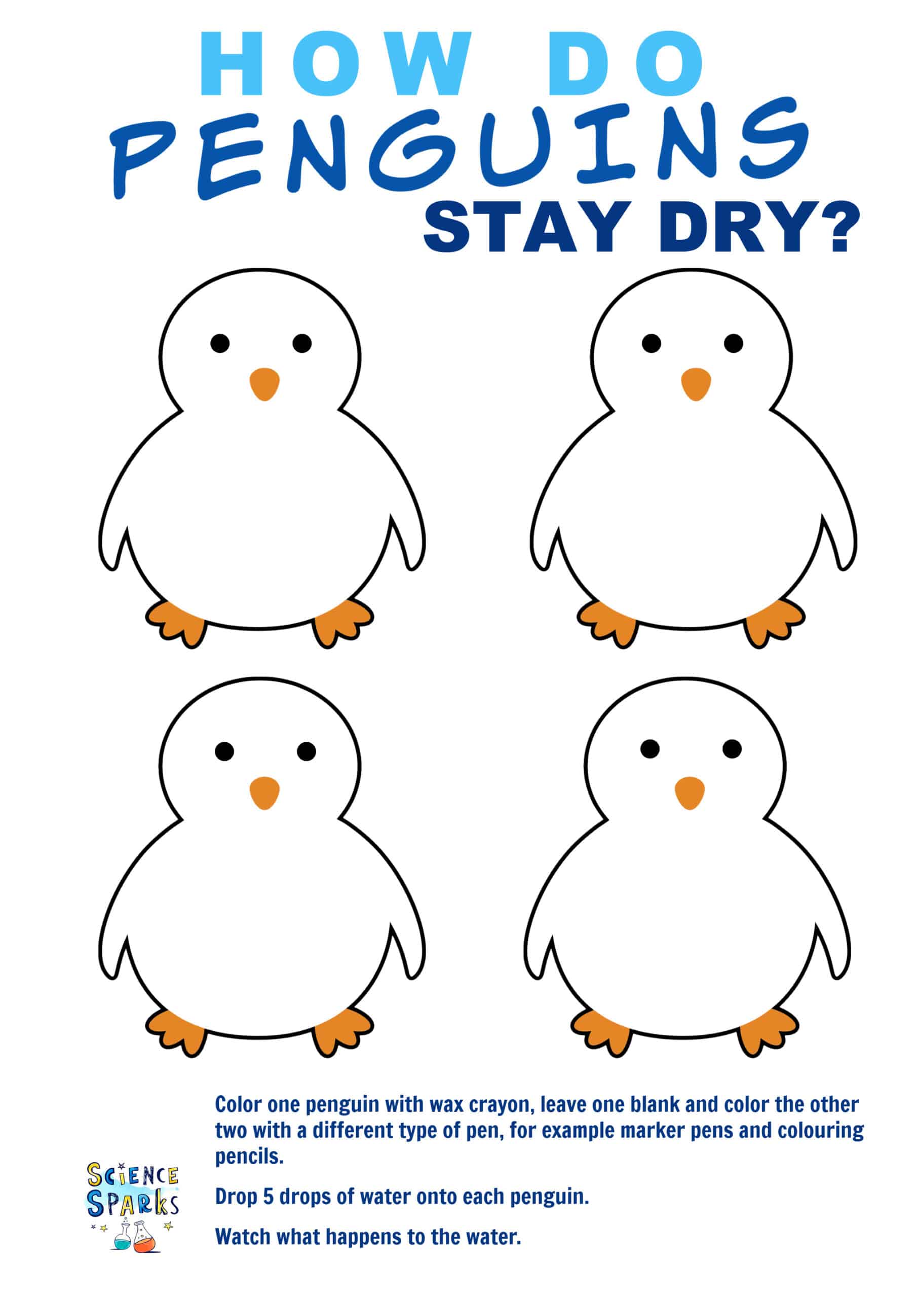 Why don't penguins freeze? Science Experiment