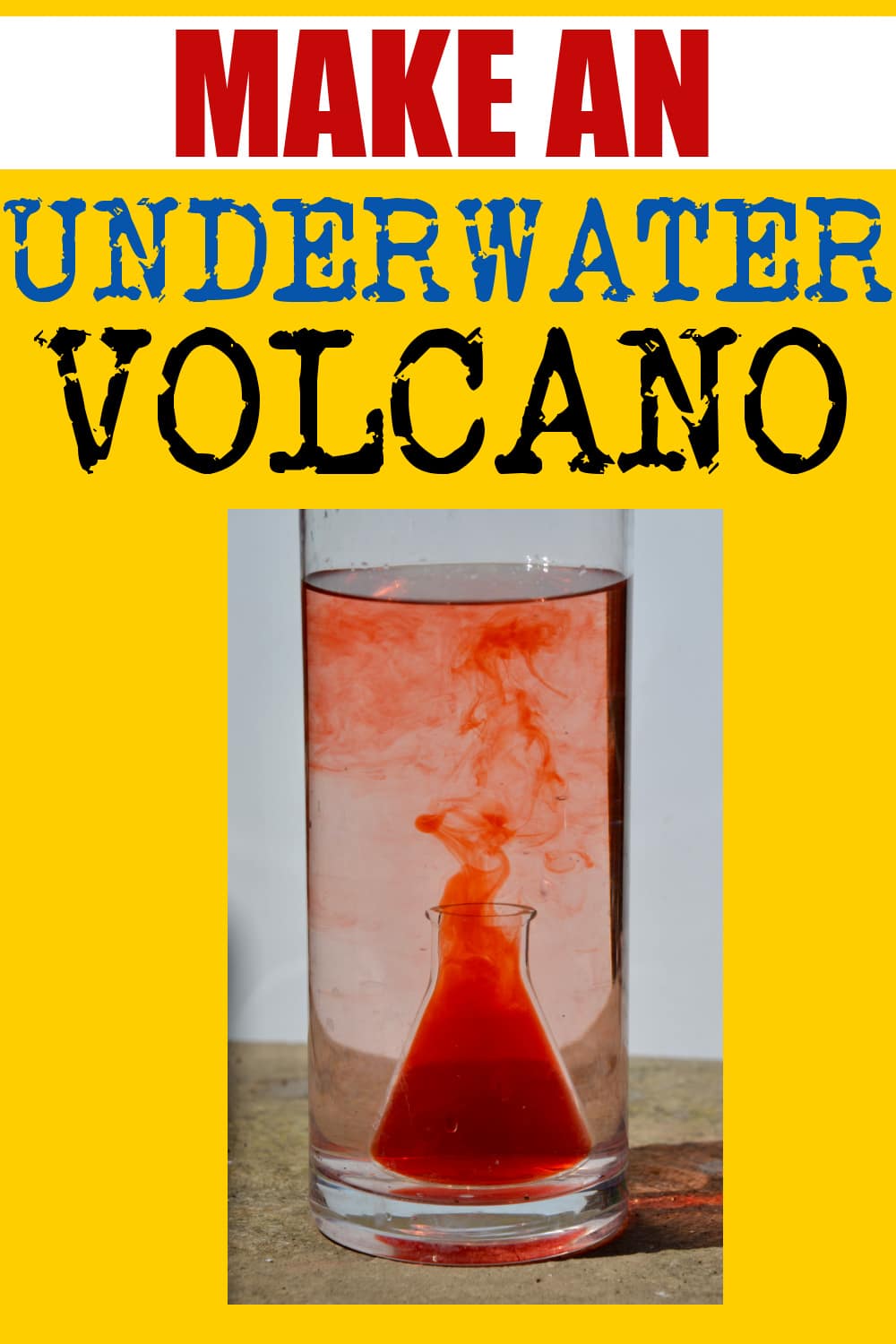 Make an underwater volcano