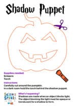 Easy Shadow Puppets for Halloween - Halloween Science for Kids