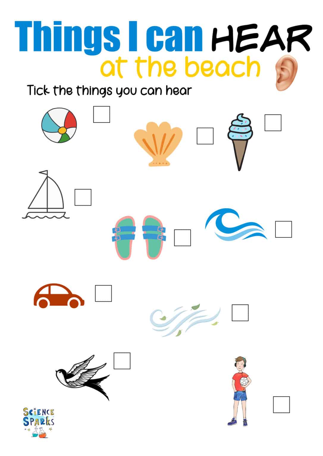 Things I Can Hear Worksheet