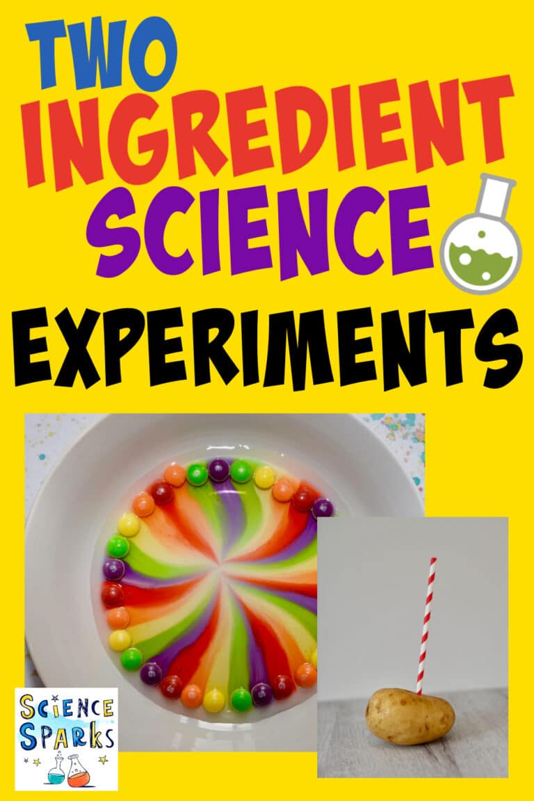 Easy two ingredient science experiments for kids
