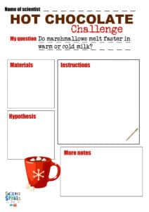 Hot Chocolate Science Experiment for Kids - Kitchen Science for Kids