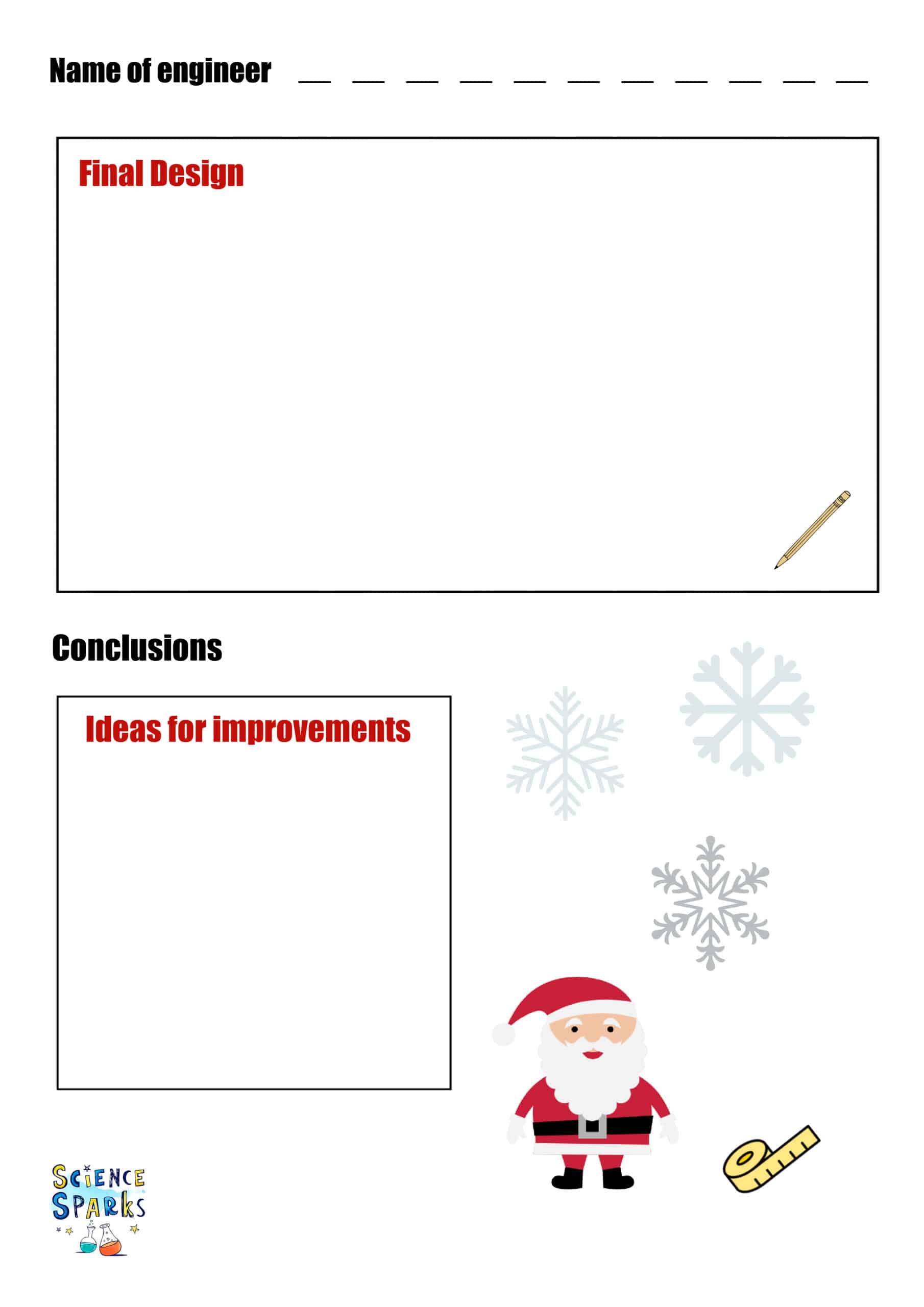 Build a Snowshoe for Santa - STEM Challenge