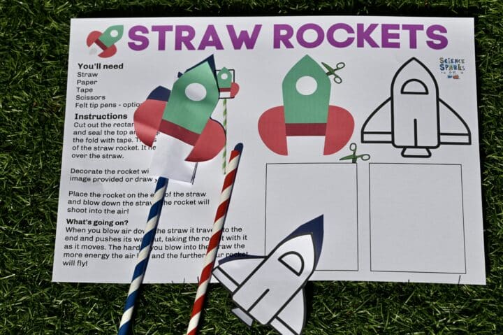 Science for Kids - Straw Rocket - STEM Challenge