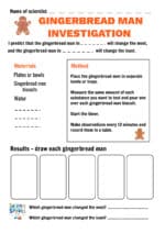 The Gingerbread Man Science Experiments - Science for Kids