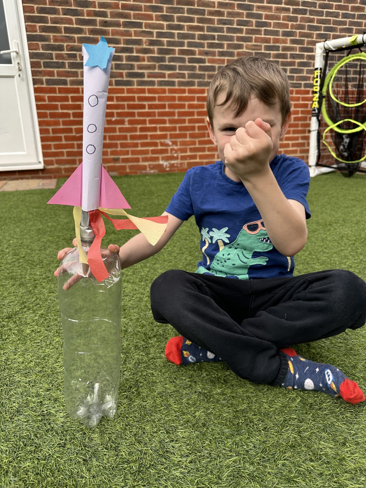Easy Air Rocket Launcher STEM Challenge