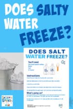 Does salty water freeze? Science Investigation
