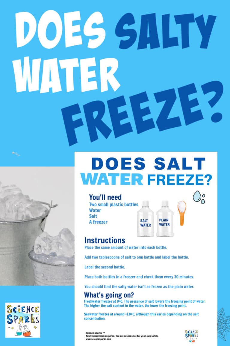 Does salty water freeze? Science Investigation