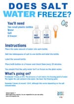 Does salty water freeze? Science Investigation