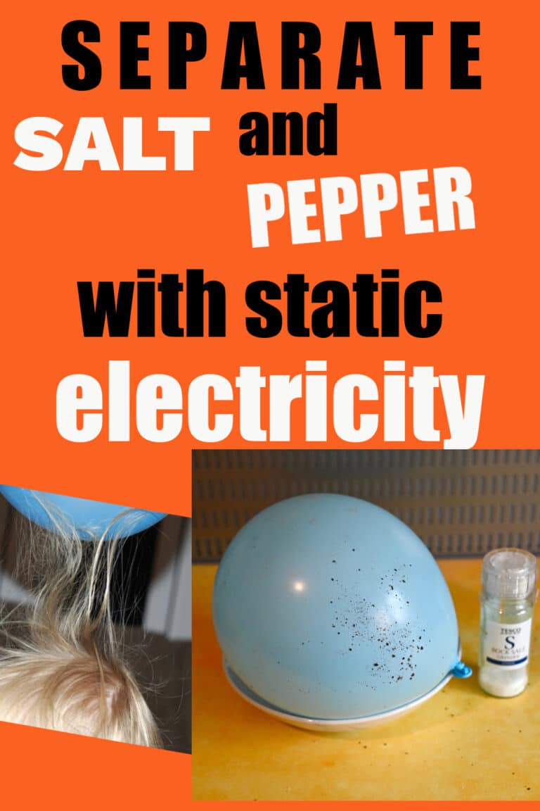 Separate Salt and Pepper with Static Electricity