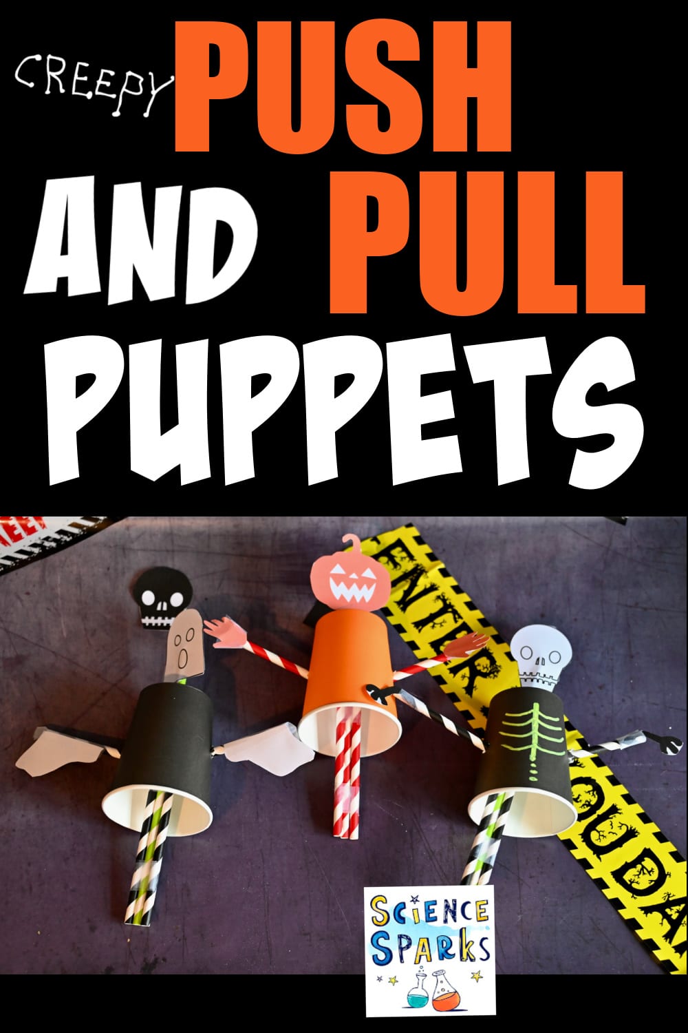 Halloween Push and Pull Puppets