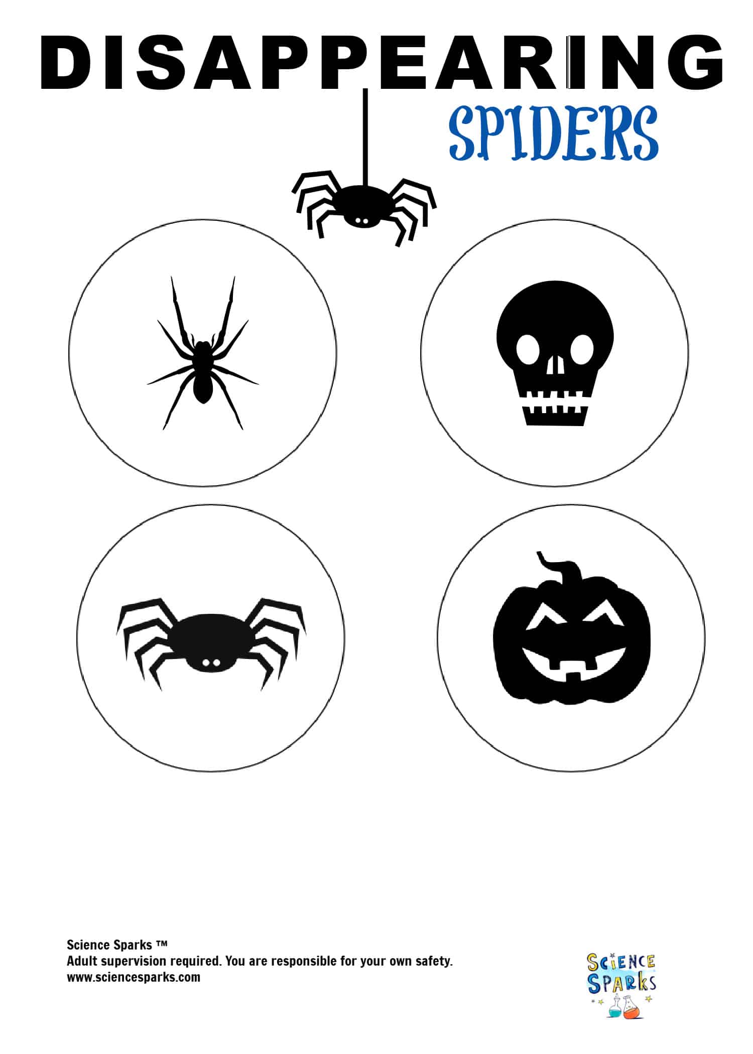 Disappearing Spiders - Halloween Refraction Experiment