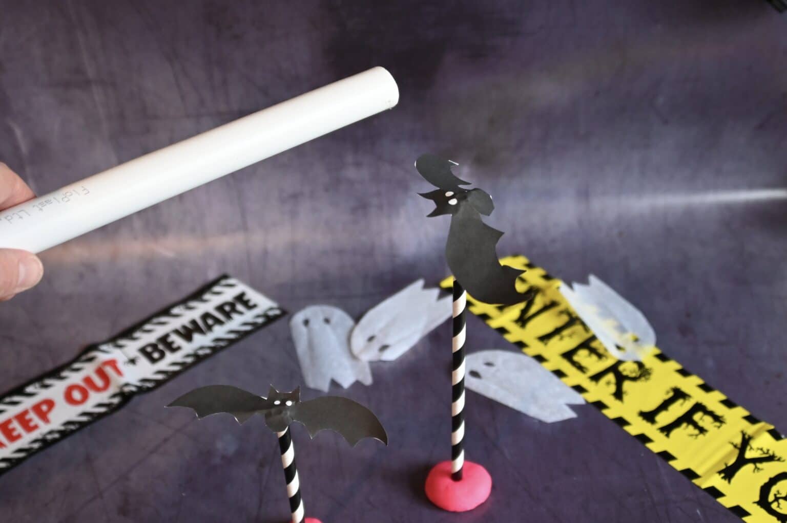 Spinning Static Paper Bats STEM Challenge