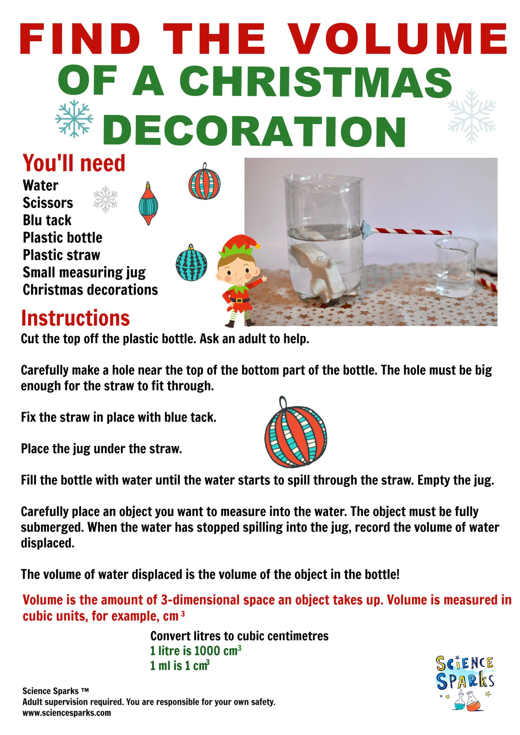 Find the Volume of a Christmas Decoration