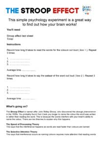 Stroop Effect Experiment