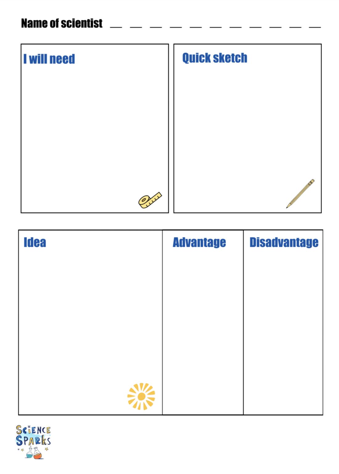 FREE STEM Challenge Templates for Kids