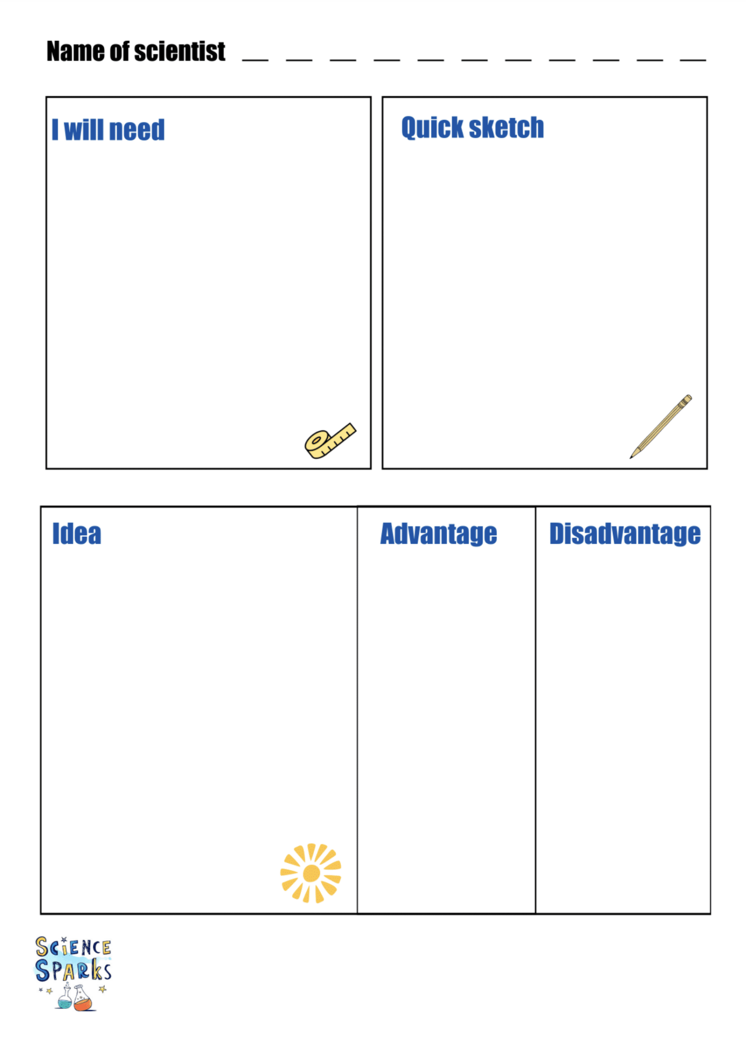 FREE STEM Challenge Templates for Kids
