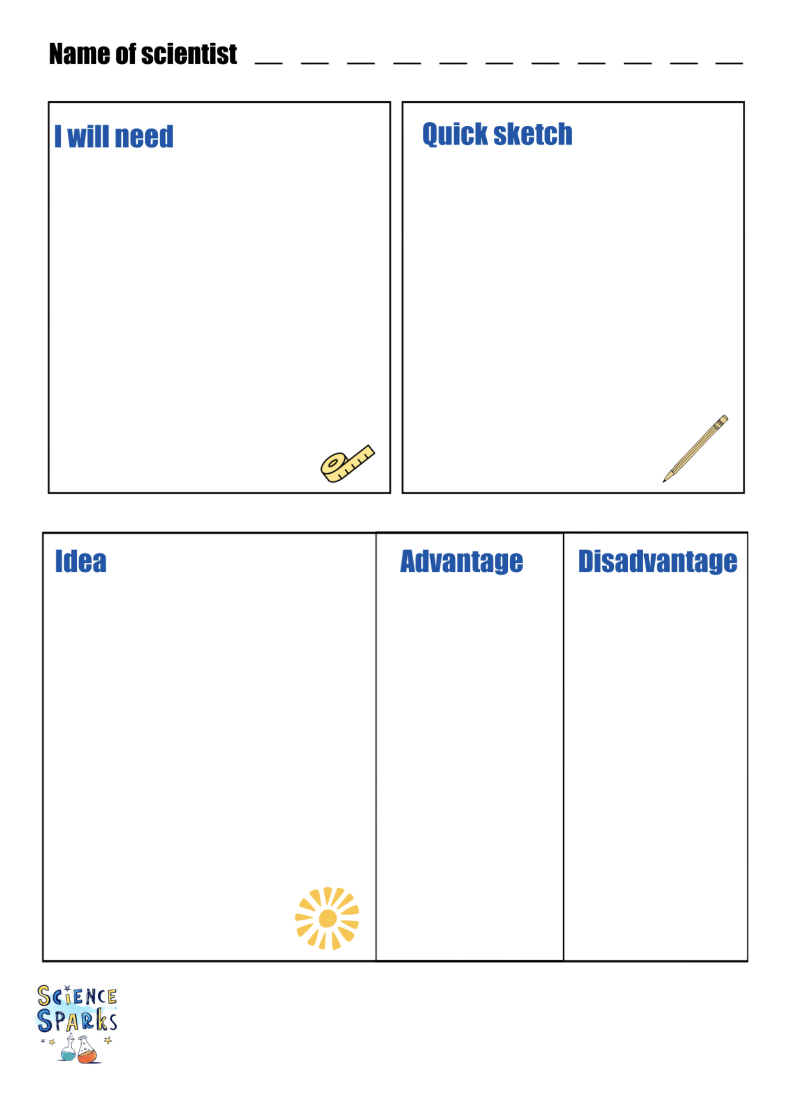 FREE STEM Challenge Templates for Kids