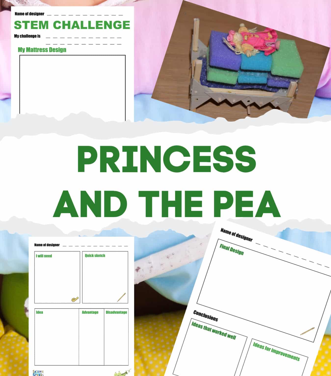 FREE STEM Challenge Templates for Kids