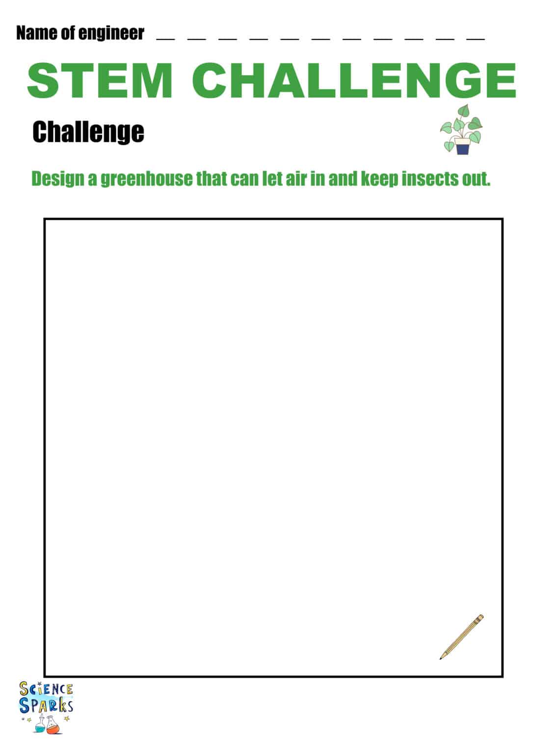 FREE STEM Challenge Templates for Kids