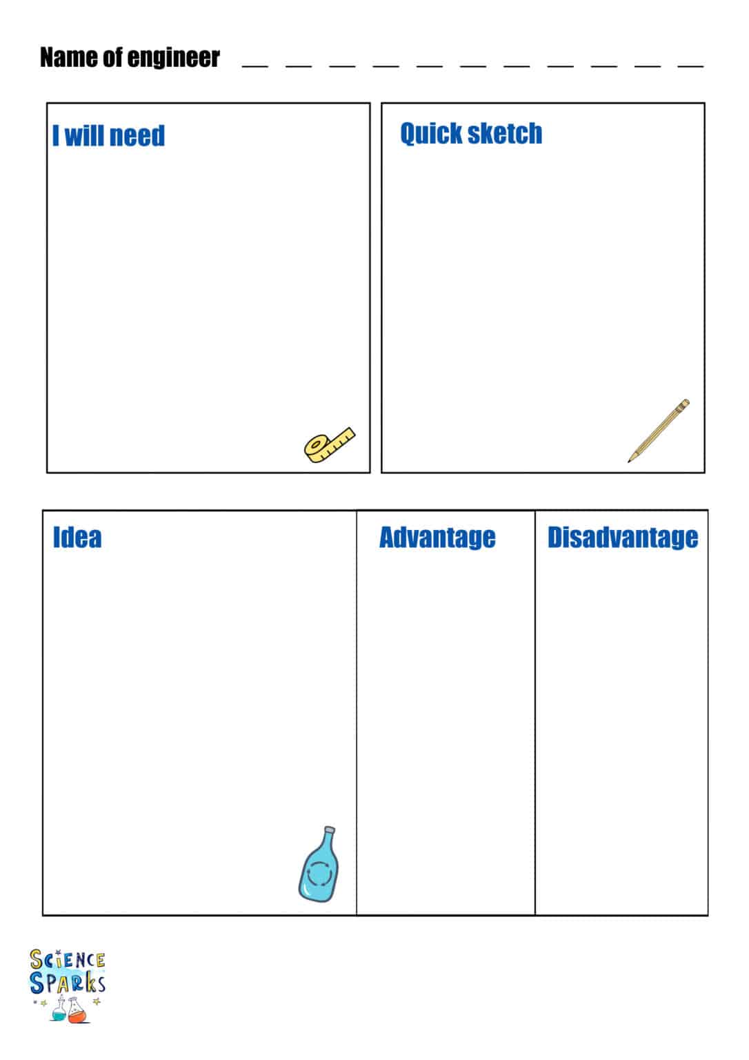 FREE STEM Challenge Templates for Kids