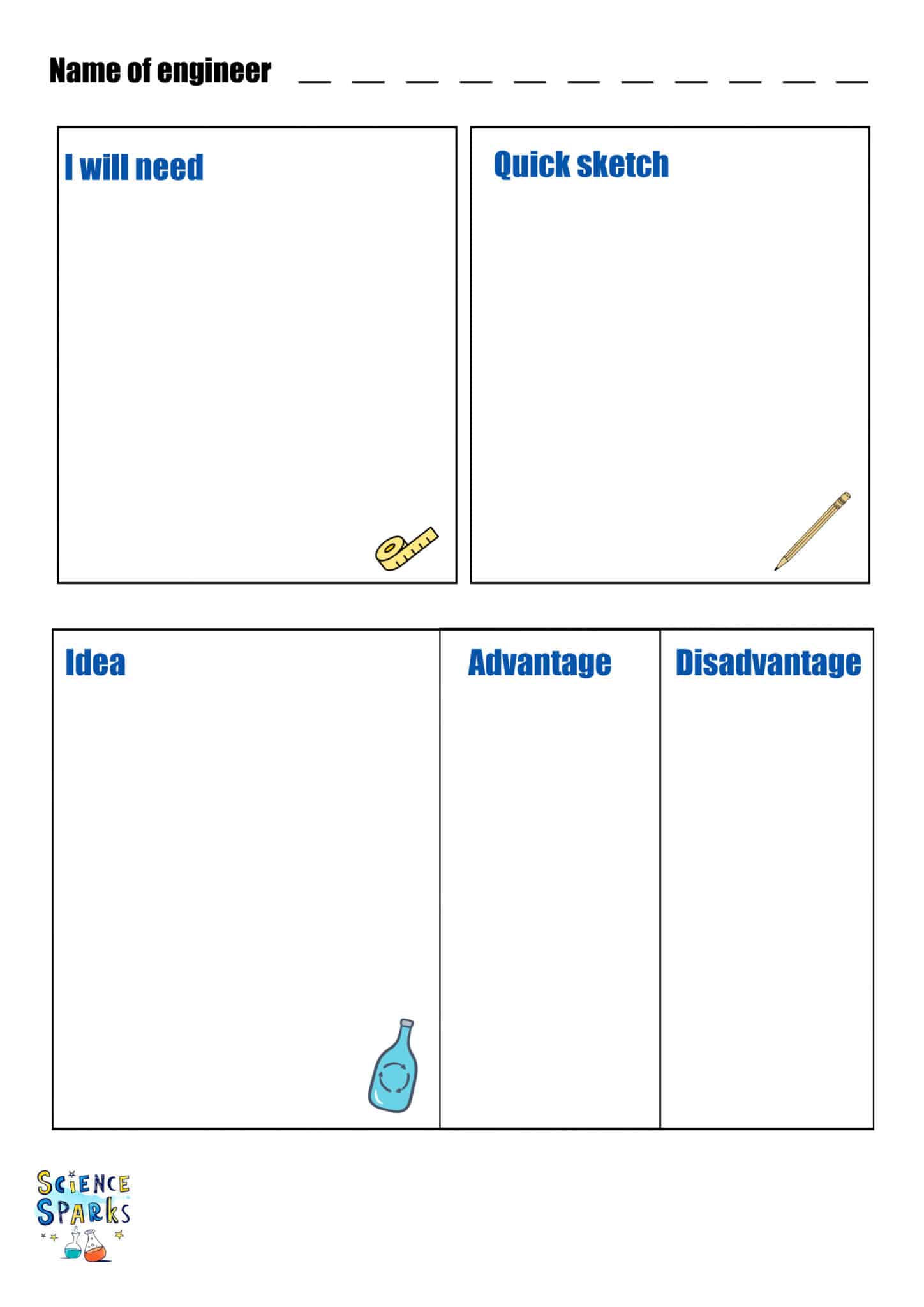 FREE STEM Challenge Templates for Kids