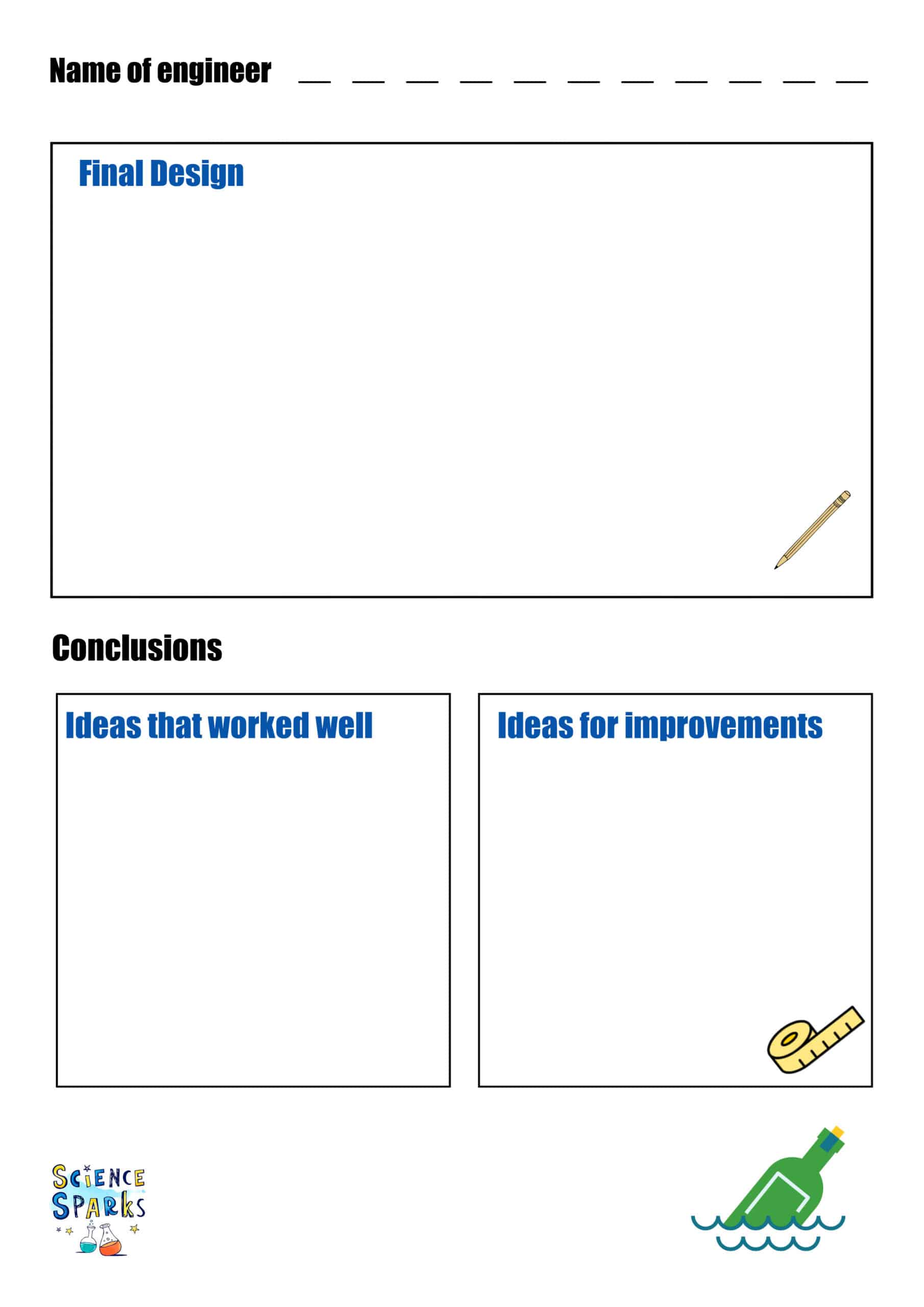 FREE STEM Challenge Templates for Kids