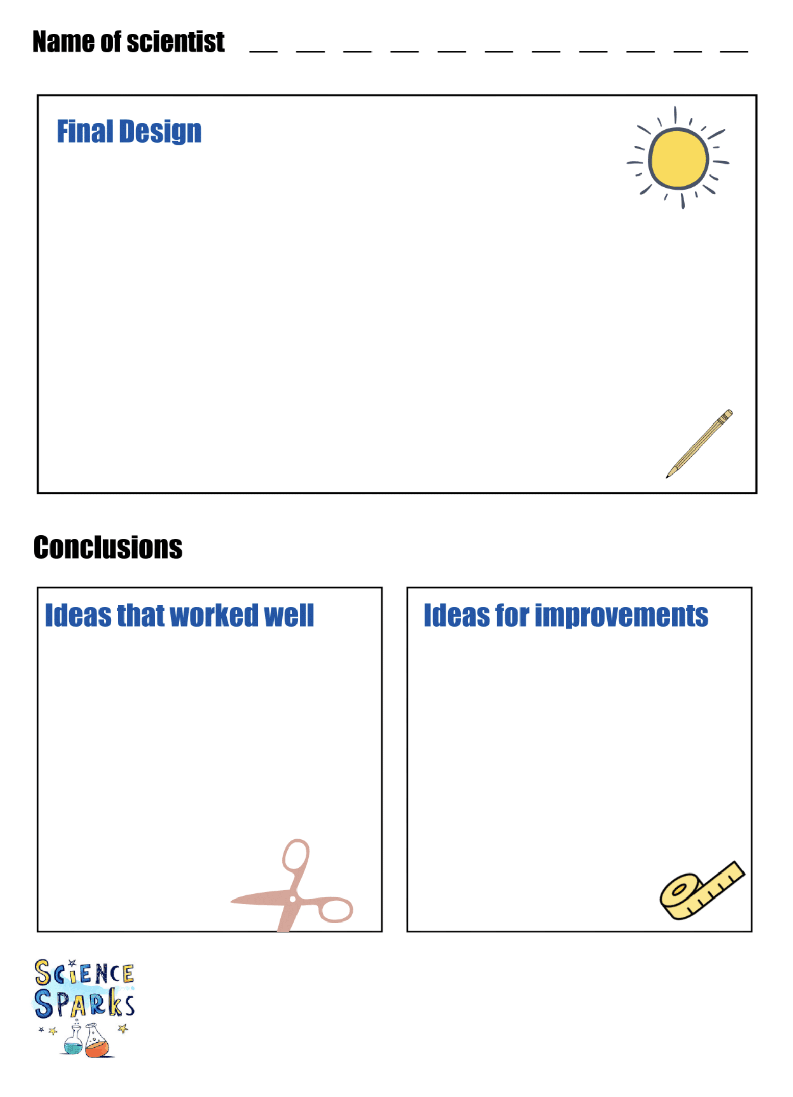 FREE STEM Challenge Templates for Kids