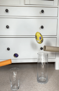 Exploring Newton's First Law with Easter Eggs