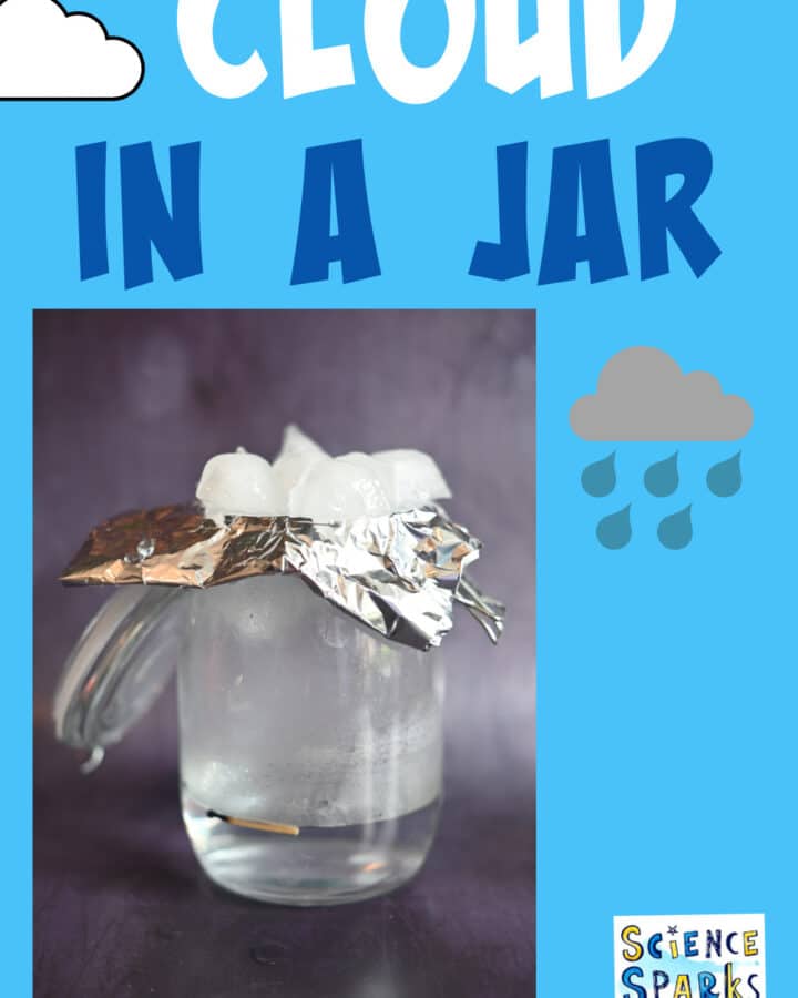 How to make a rain cloud in a jar