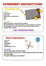 Science Experiment Fortune Teller