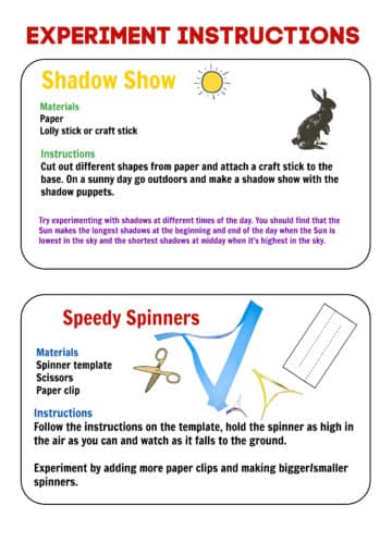 Science Experiment Fortune Teller