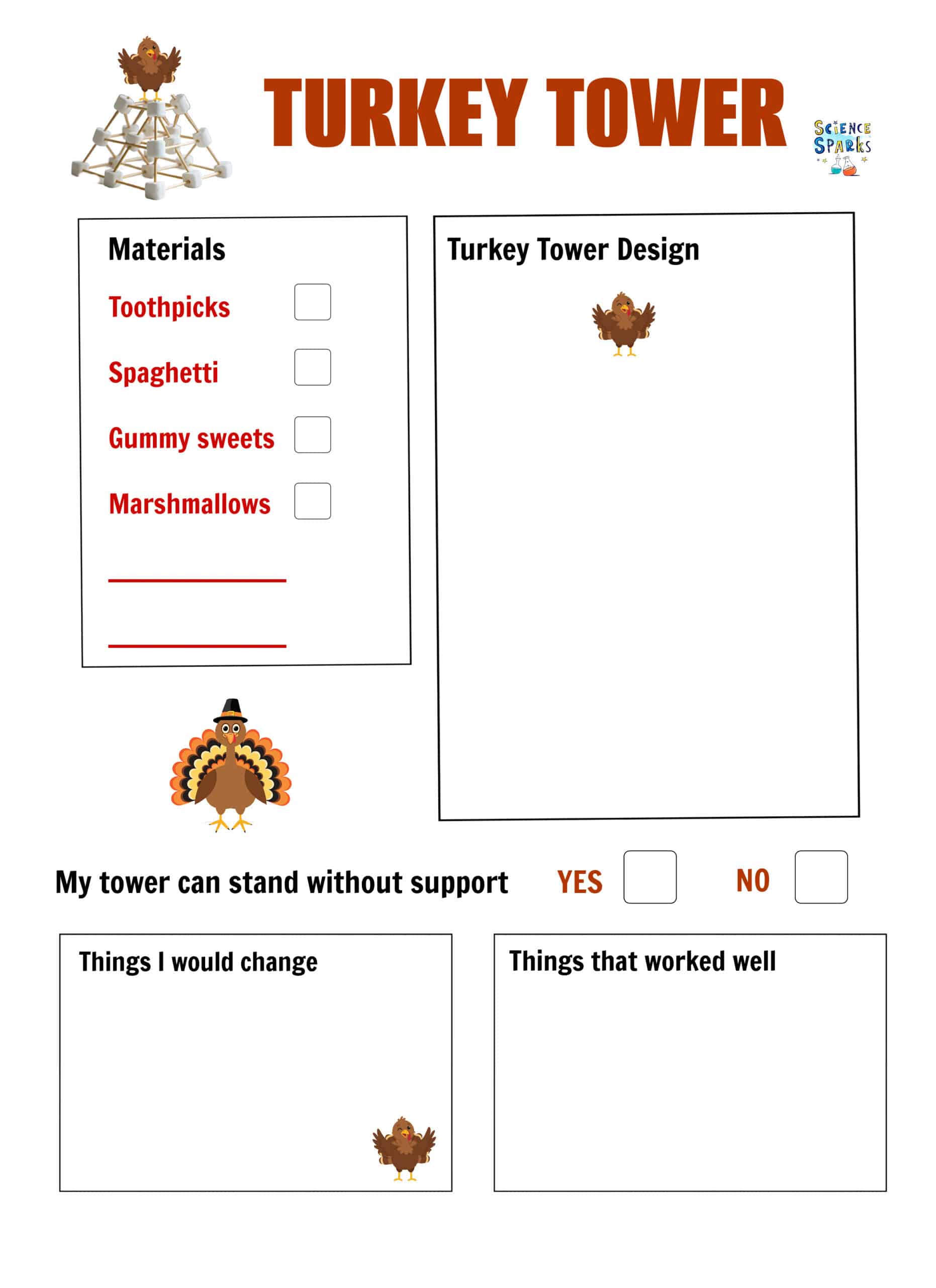 Easy Thanksgiving STEM Challenges