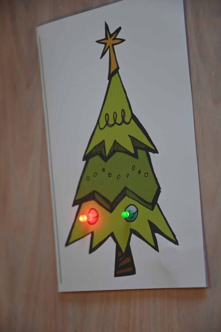 How to Make Light-Up DIY Christmas Cards with Paper Circuits