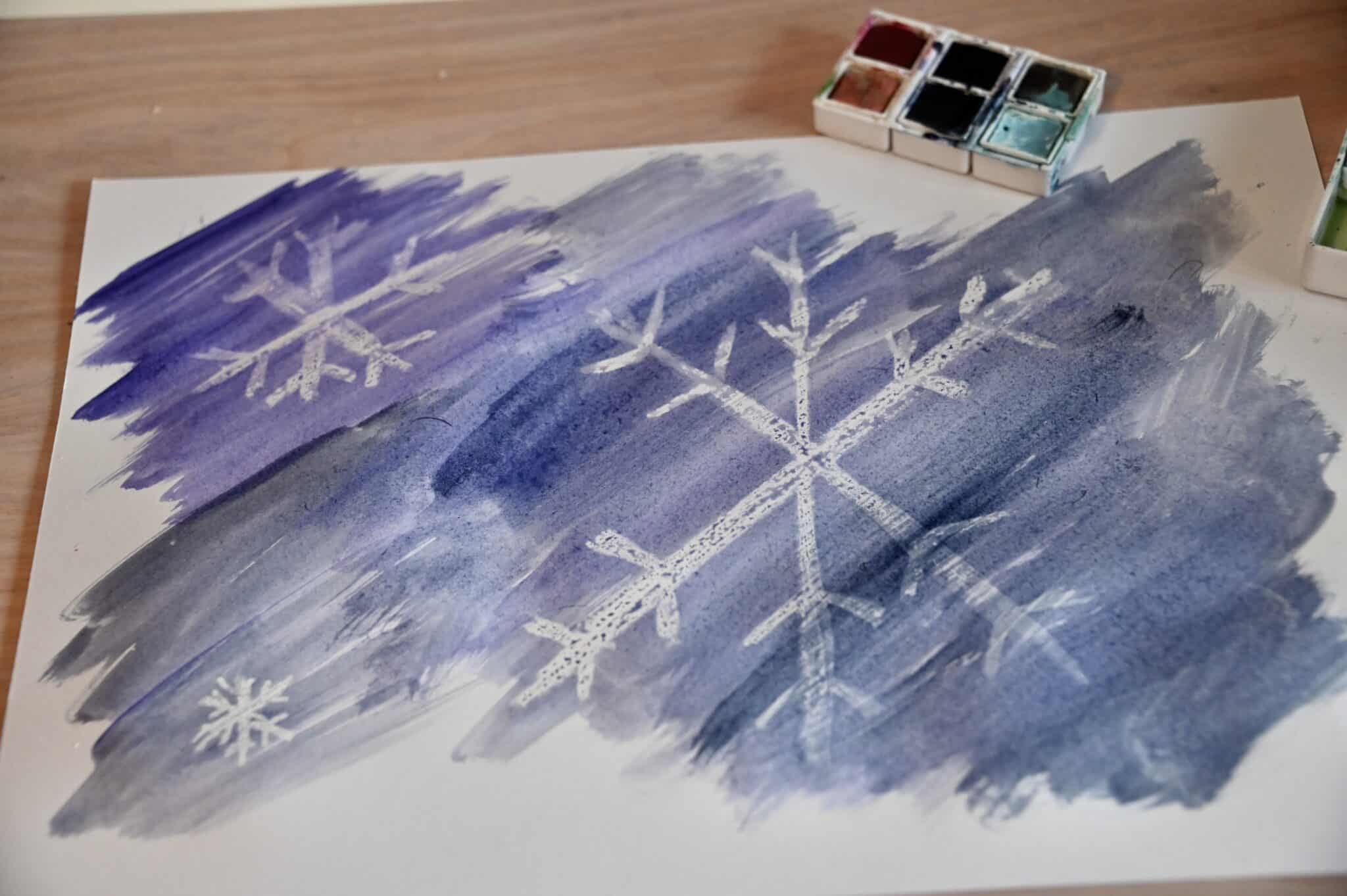 Crayon Resist Snowflake Pictures