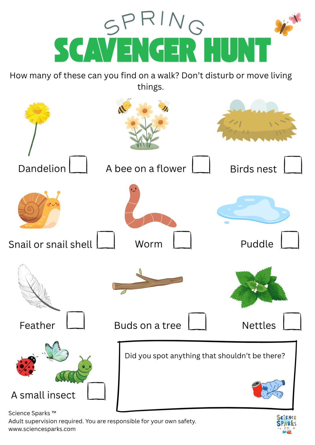 FREE Spring Scavenger Hunt